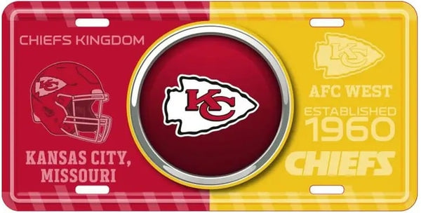 Kansas City Chiefs Bullseye License Plate – Inundatio.com